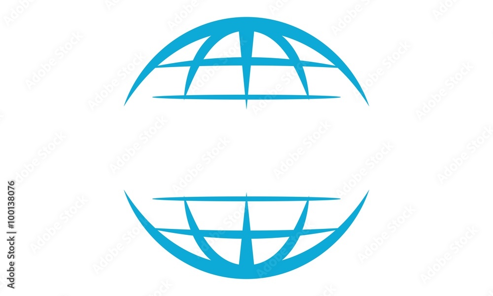 World Logo Template Stock Vector | Adobe Stock