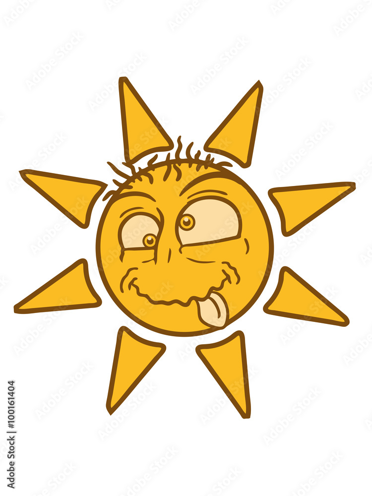 crazy crazy silly stupid sun comic cartoon funny humorous confused ...