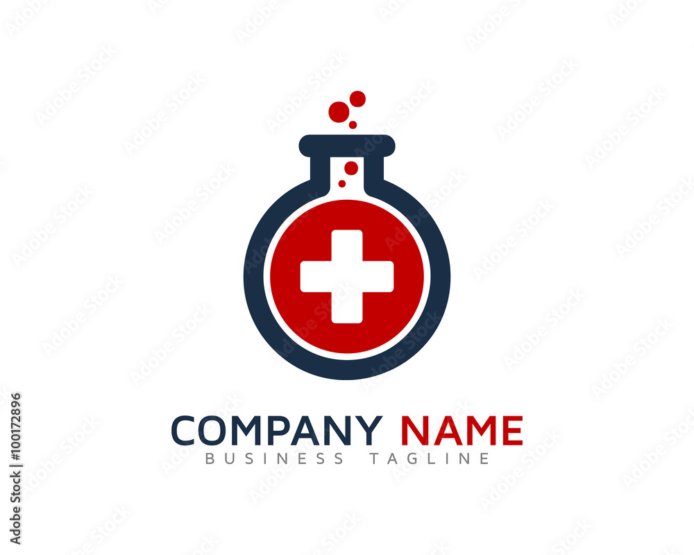 Medical Lab Logo Design Template Stock Vector | Adobe Stock