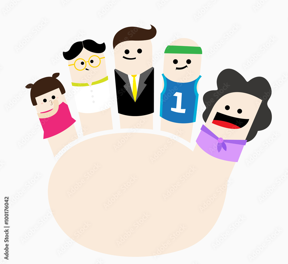 Finger Family Clipart Image