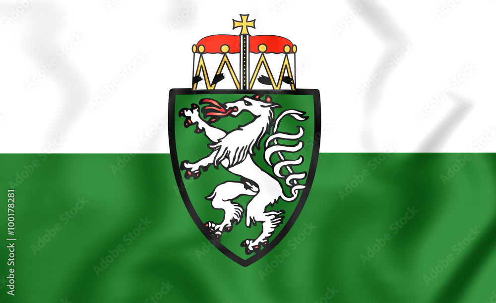 Flag of Styria Bundesland, Austria. Stock-Illustration | Adobe Stock