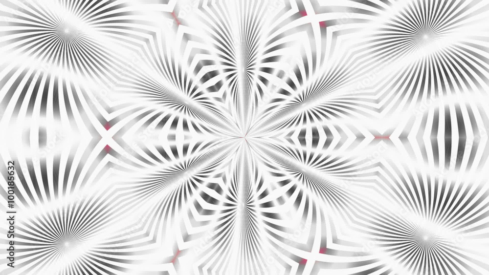 Vidéo Stock Psychedelic mandala white hypnosis background - Full HD ...