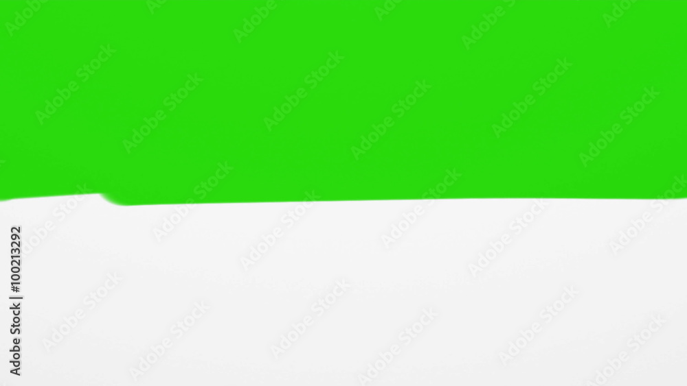 White background painted over with green paint. Completely green screen ...