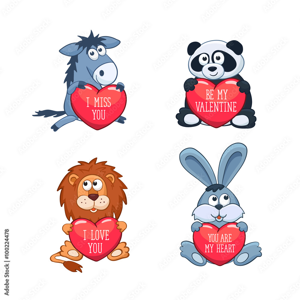 Animals In Love Cartoon