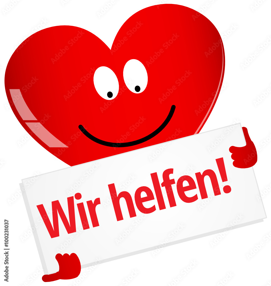 Wir helfen Stock Vector | Adobe Stock