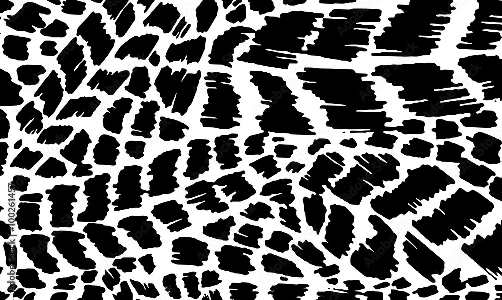 Black and white animal skin texture Stock Vector | Adobe Stock