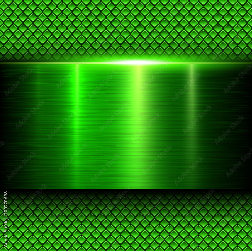 Background green metal texture Stock Vector | Adobe Stock
