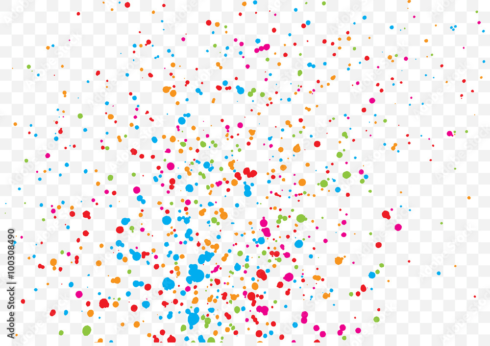 Abstract color splash illustration on transparent background ...