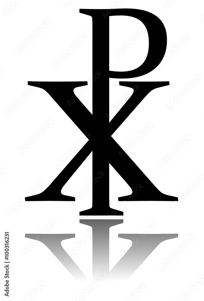 Glossy ChI RHO symbol with drop shadow Stock Vector | Adobe Stock