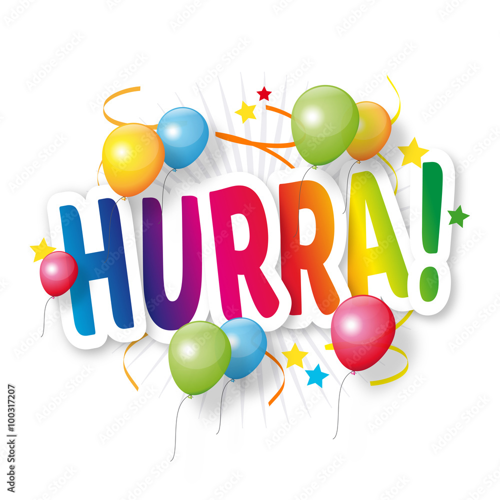 Hurra ! Stock Vector | Adobe Stock