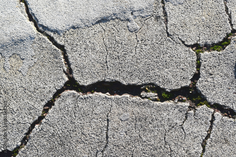 Detail of cracked concrete as background Stock Photo | Adobe Stock