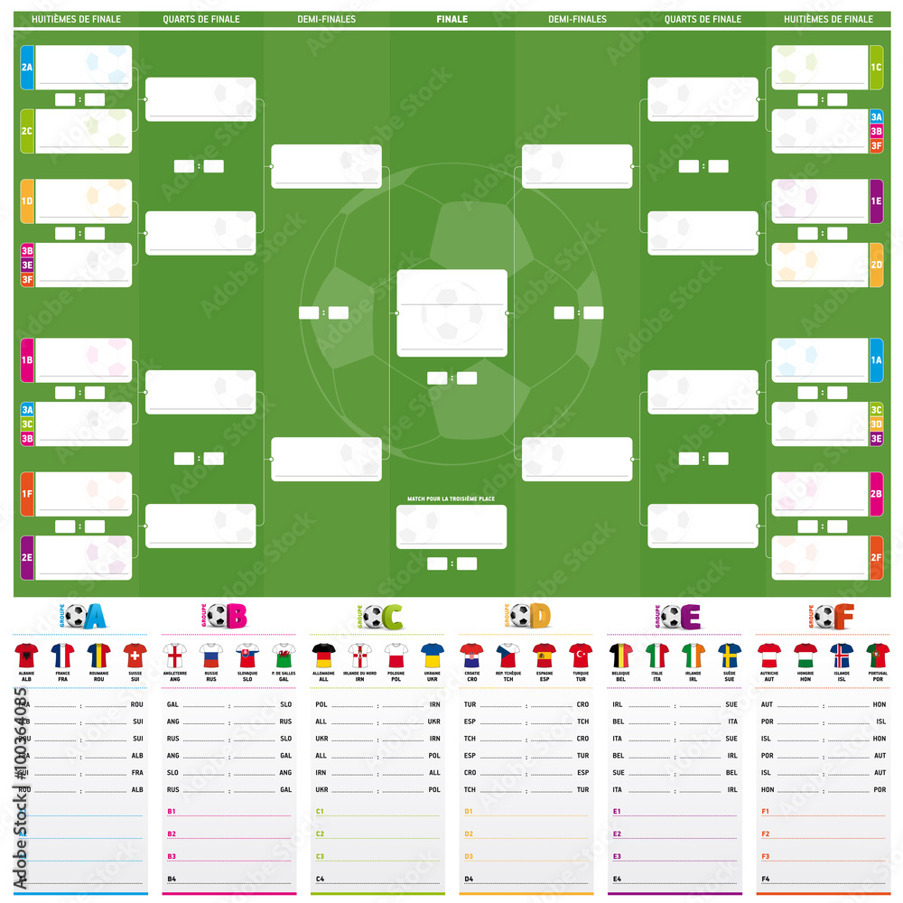 Tableau des Matches Stock Vector | Adobe Stock
