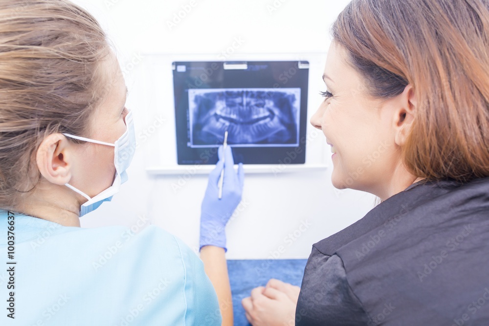 Patient having xray explained Stock Photo | Adobe Stock
