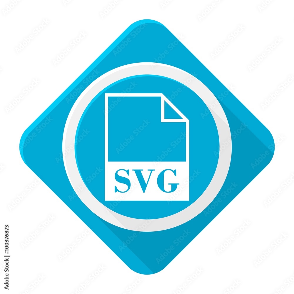 Blue icon svg file with long shadow vector de Stock | Adobe Stock
