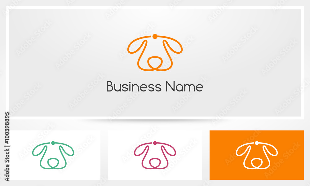 Dog Pet Connect Logo vector de Stock | Adobe Stock
