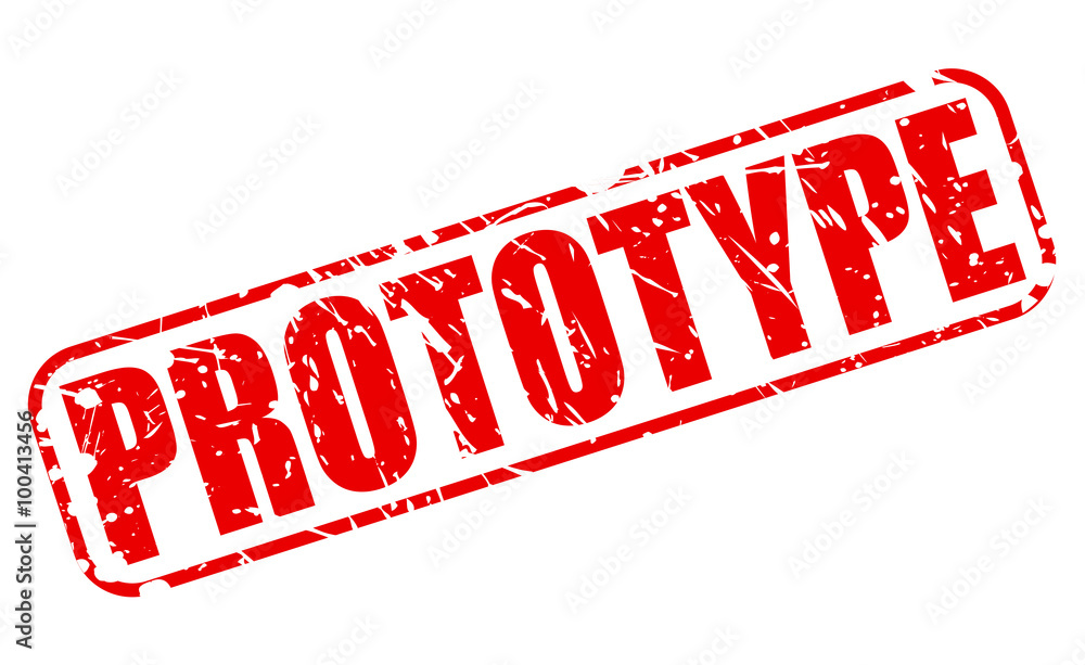 Prototype red stamp text Stock Vector | Adobe Stock