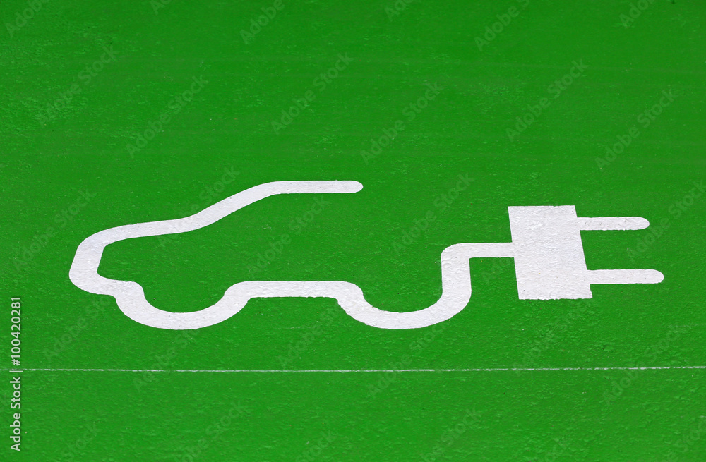 E-Auto-Symbol Stock Photo | Adobe Stock