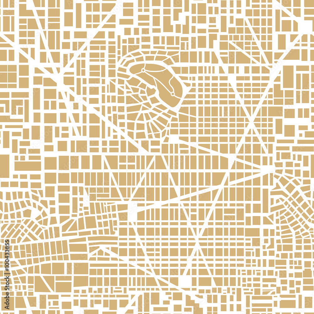 Seamless map city plan Stock Vector | Adobe Stock