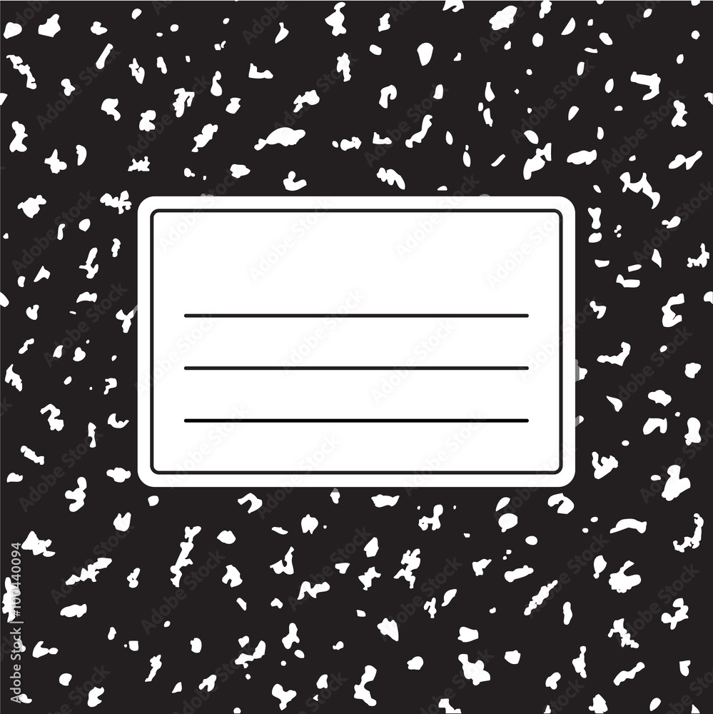 Notebook Cover Template Stock Vector | Adobe Stock