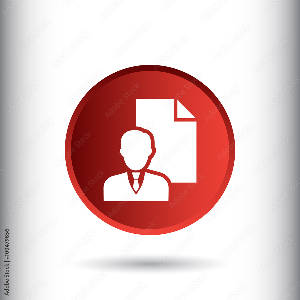 Personal details icon for web and mobile. Stock Vector | Adobe Stock