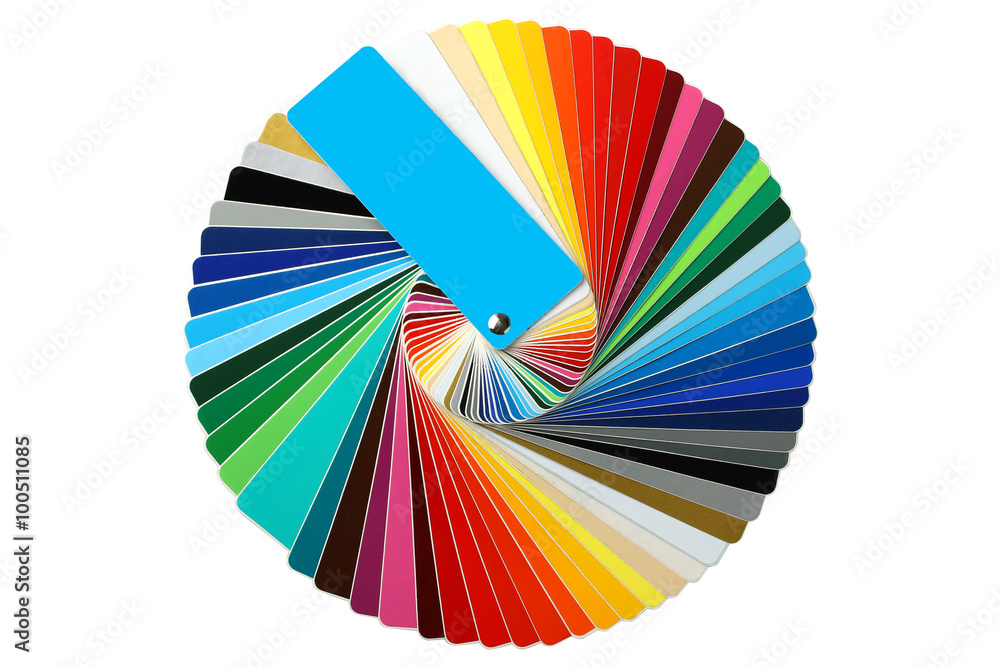 Plastic color Swatch on white background isolated Stock Photo | Adobe Stock