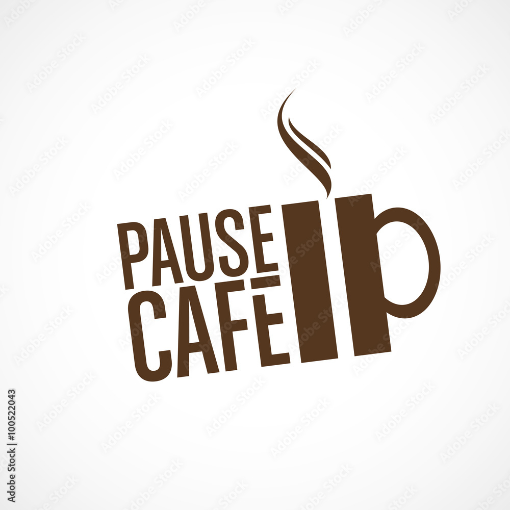 pause café Stock Vector | Adobe Stock