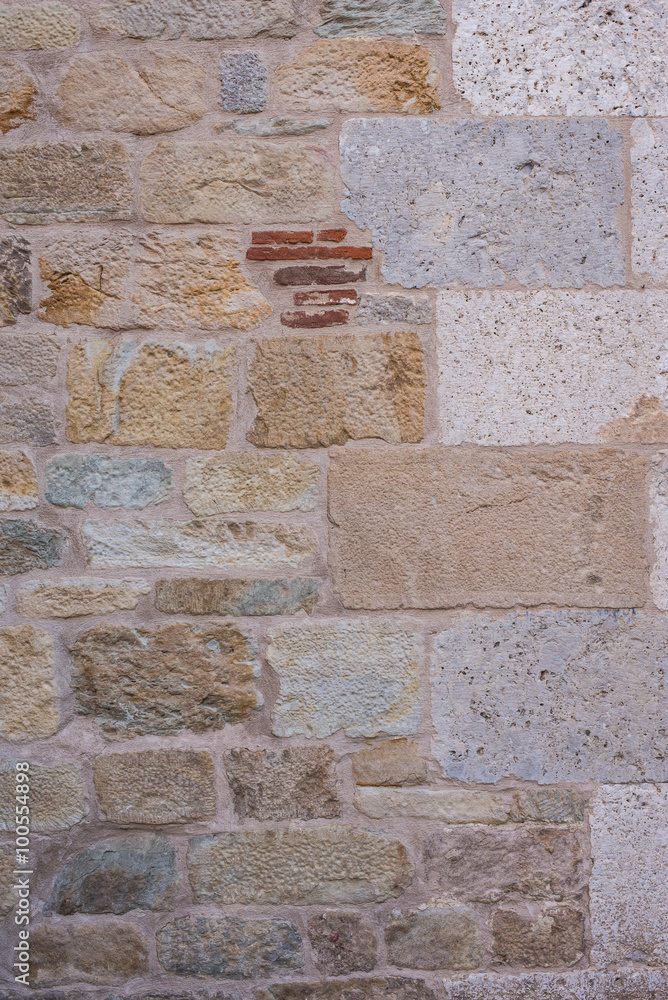 Muro antico di pietra, muratura restauro, sfondo Stock Photo | Adobe Stock