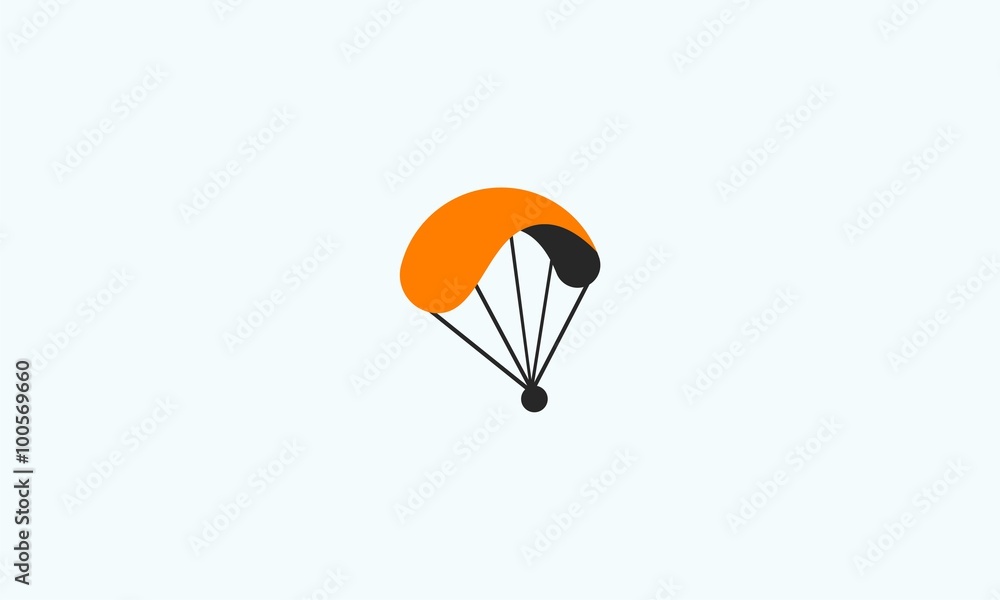 parachute logo vector Stock Vector | Adobe Stock