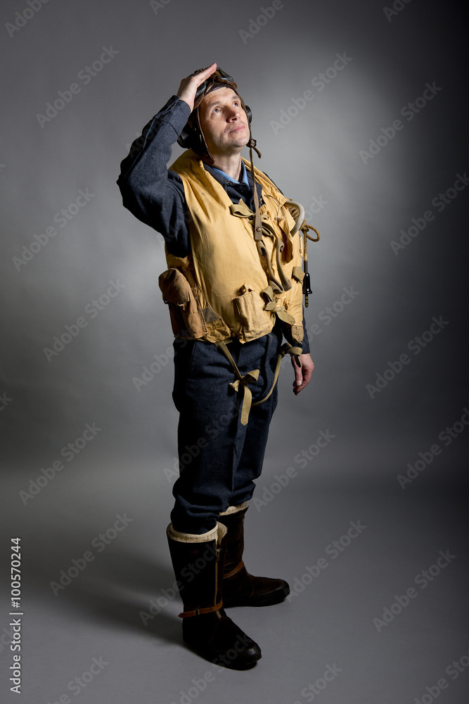 WW2 RAF PILOT / BOMBER CREW Stock Photo | Adobe Stock