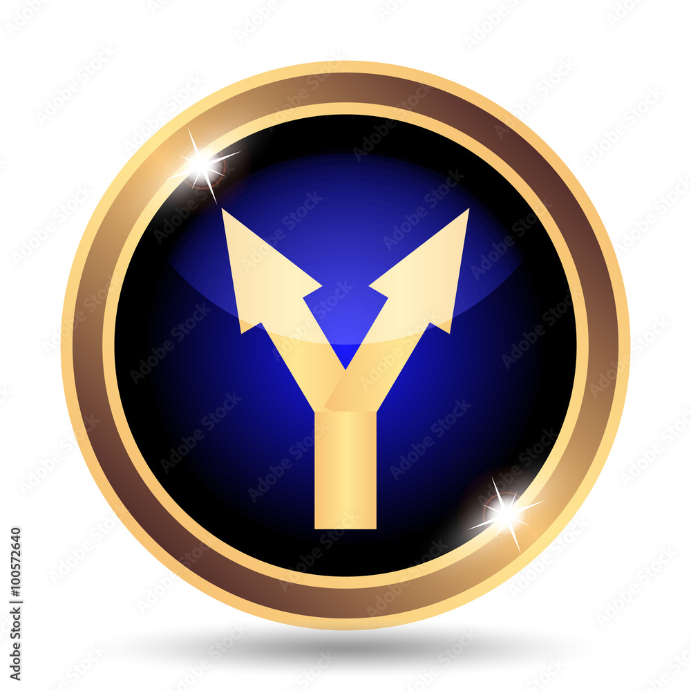 Split arrow icon Stock-Illustration | Adobe Stock