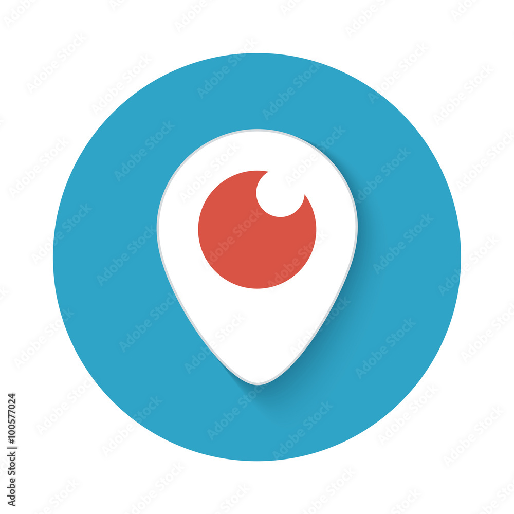 Vector modern periscope icon isolated on white Stock Vector | Adobe Stock