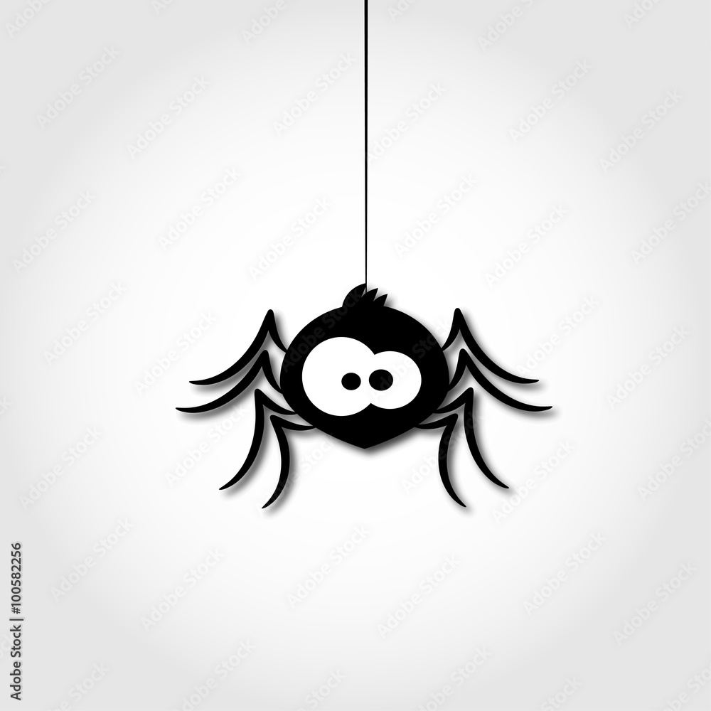funny spider cartoon Stock Vector | Adobe Stock