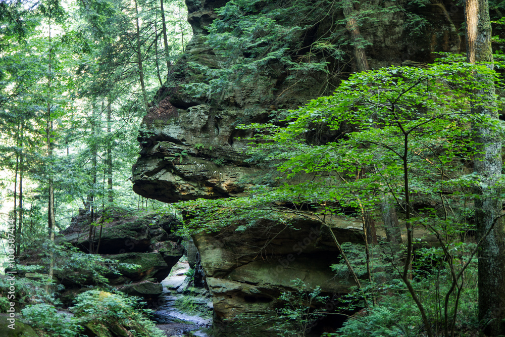 The Sphinx Of Hocking Hills. Geological formation dubbed the Sphinx ...