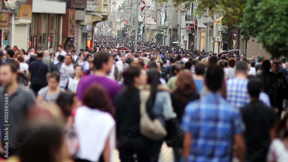 people walking in a crowded street, timelapse Stock Video | Adobe Stock