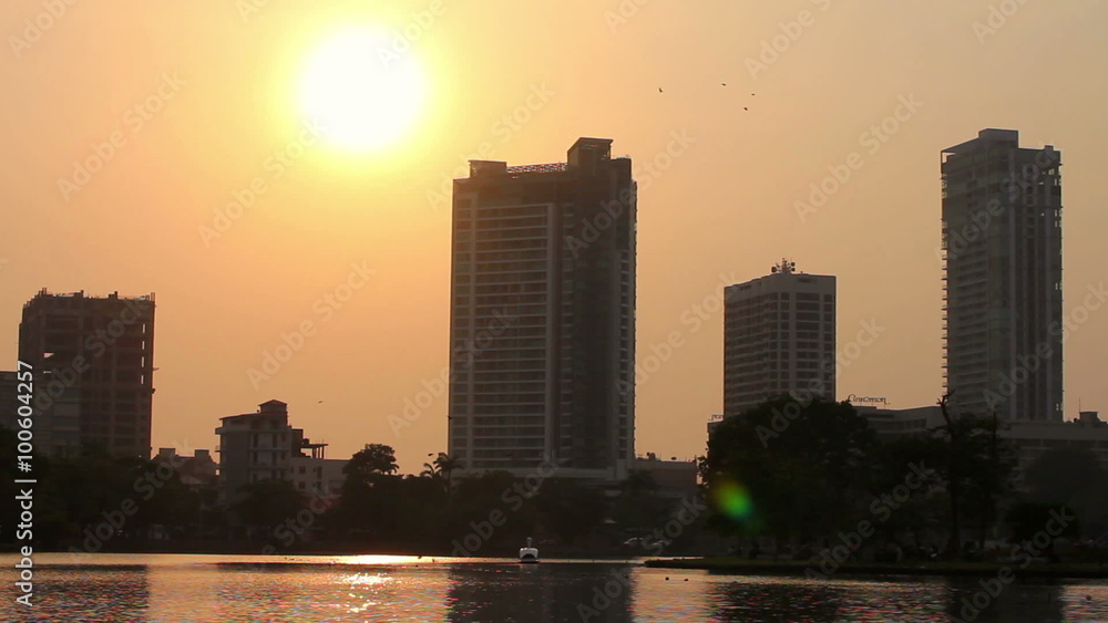 sunset at colombo, sri lanka Stock Video | Adobe Stock