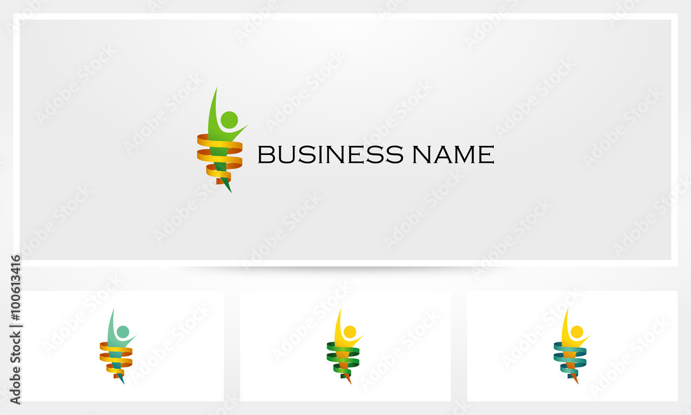 Healthy Human Body Logo Stock Vector | Adobe Stock