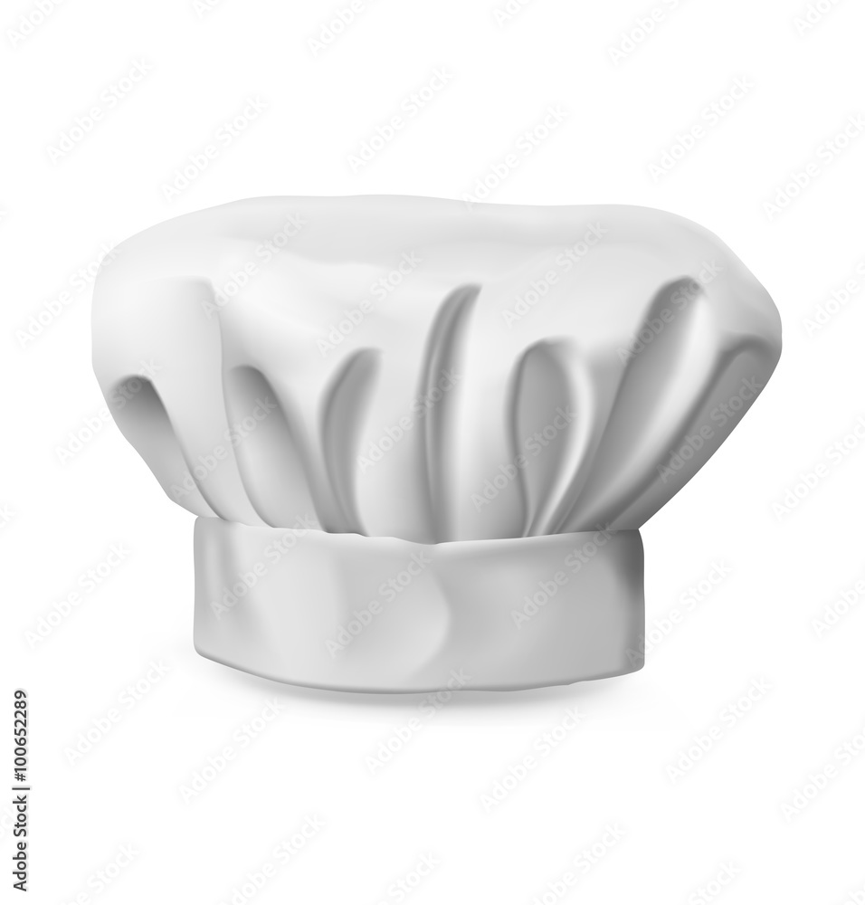 Chef hat on white background. Vector illustration. It can be used in ...