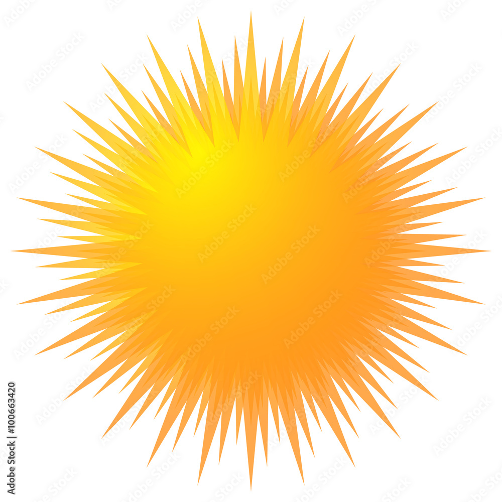 Starburst shape. Abstract explosion, blast shape. Vector illustr Stock ...