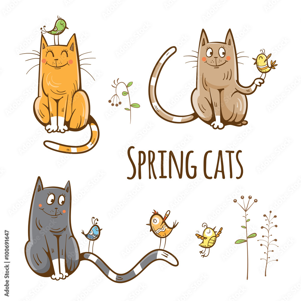 Spring Pictures With Cats
