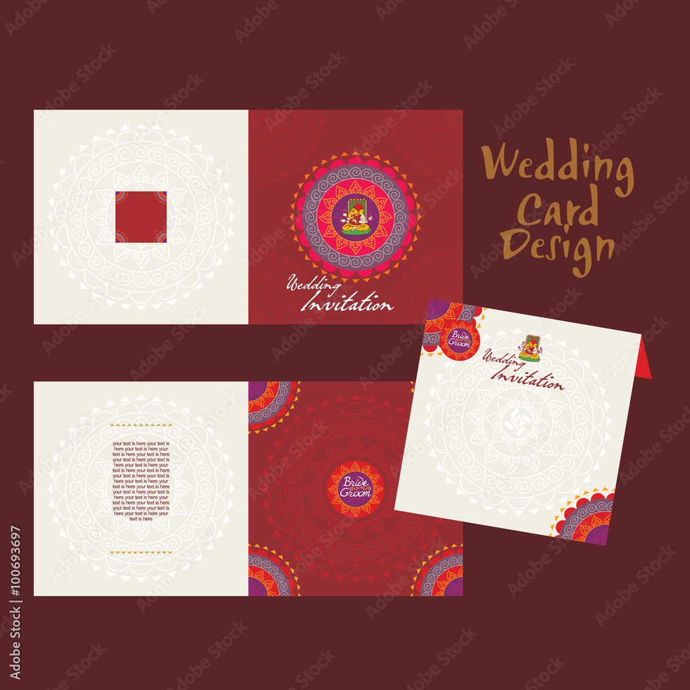 Creative wedding concept vector Stock Vector | Adobe Stock