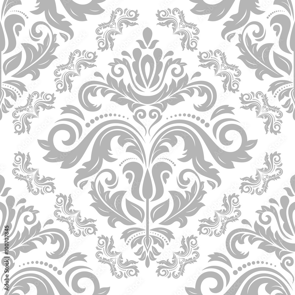 Light Grey Damask Background