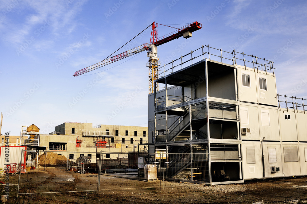 construction site of new buildings Stock Photo | Adobe Stock