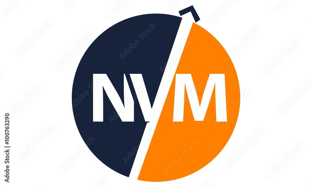 Letter NYM Modern Logo Stock Vector | Adobe Stock