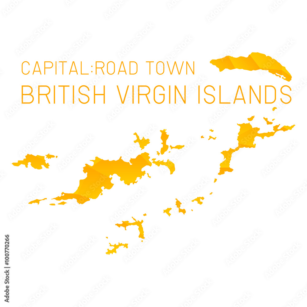 British virgin islands map geometric texture background Stock Vector ...