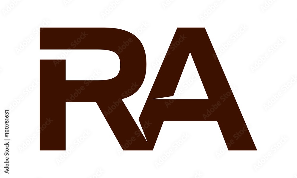 Letter RA Modern Logo Stock Vector | Adobe Stock