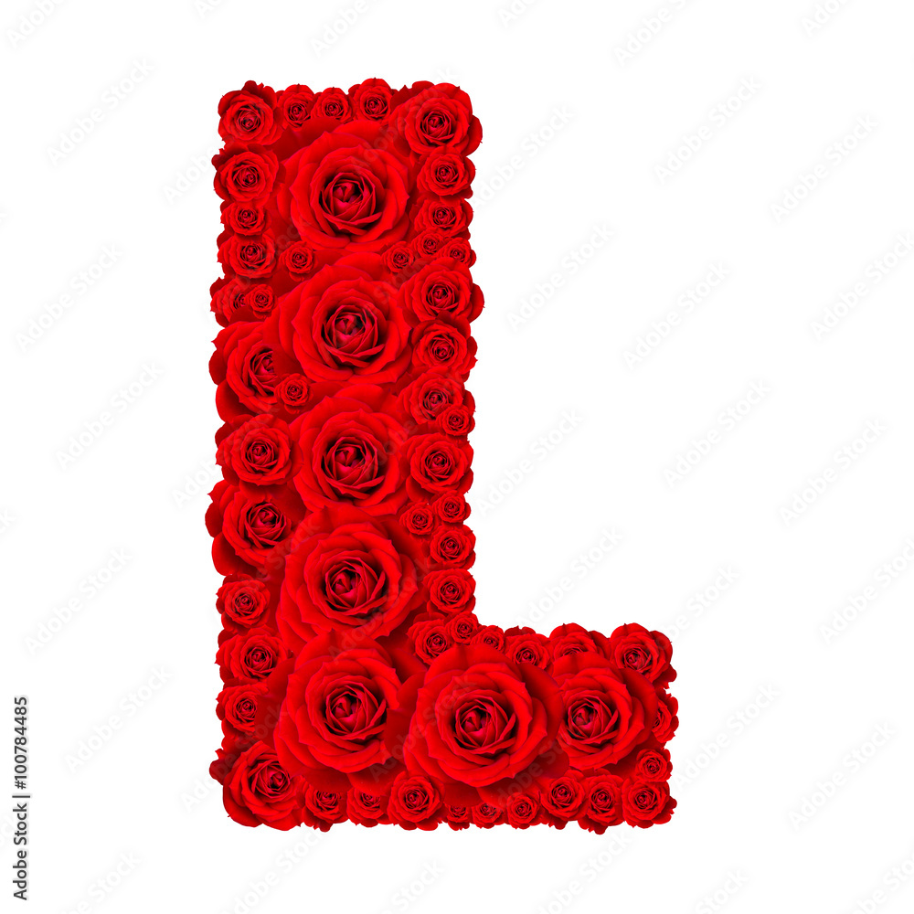 The Letter L In Red