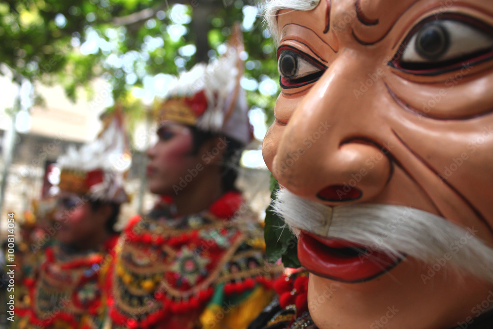 A Mask of Rangda, the Evil Witch, used in Balinese Cultural Dances, The ...