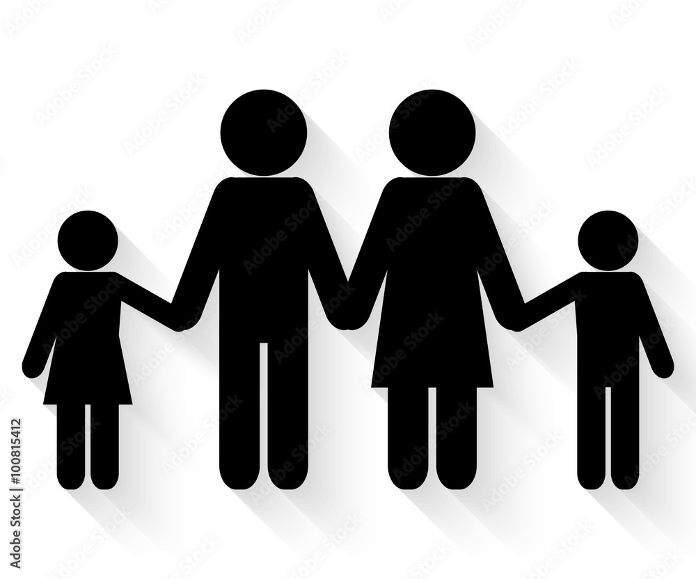 Family icon vector Stock-Vektorgrafik | Adobe Stock