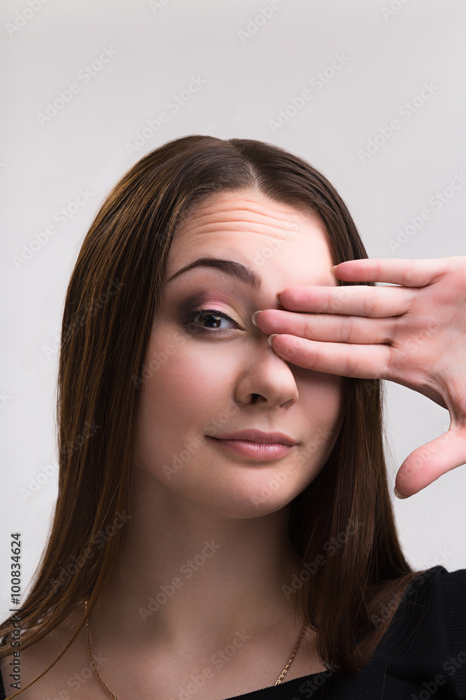 Emotion series of young and beautiful ukrainian girl - enigmatic and ...