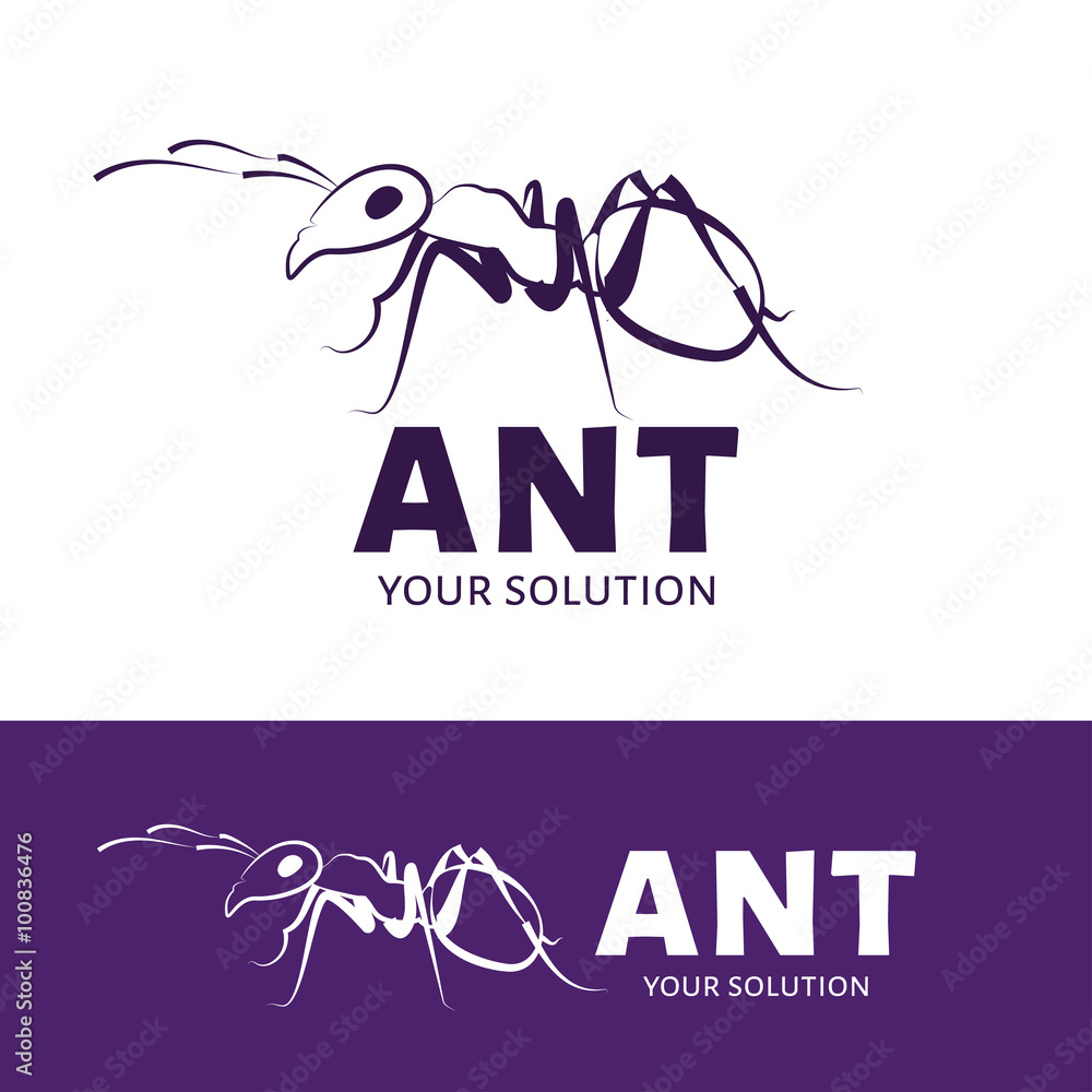 Ant vector logo. Stock Vector | Adobe Stock